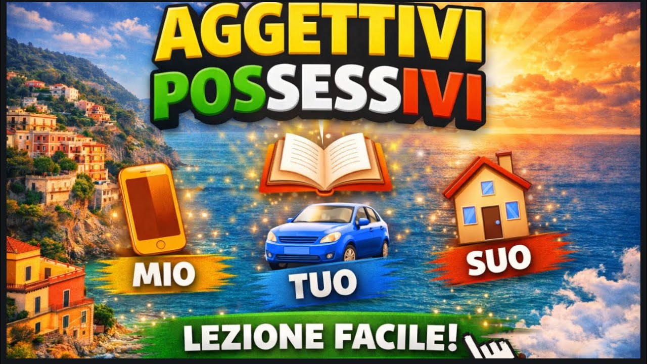 Learn Italian Possessive Adjectives Fast | Mio Tuo Suo Explained Simply ...