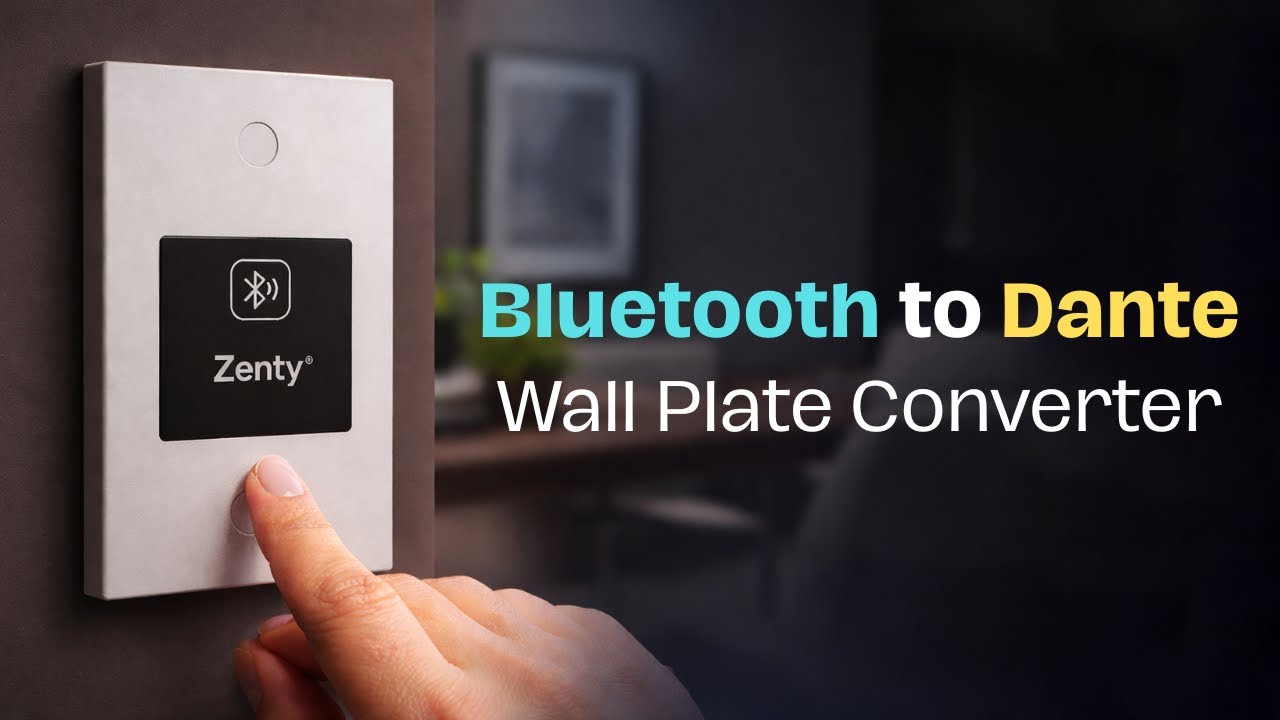 The Best Bluetooth to Dante Converter Wall Plate Converter! - YouTube
