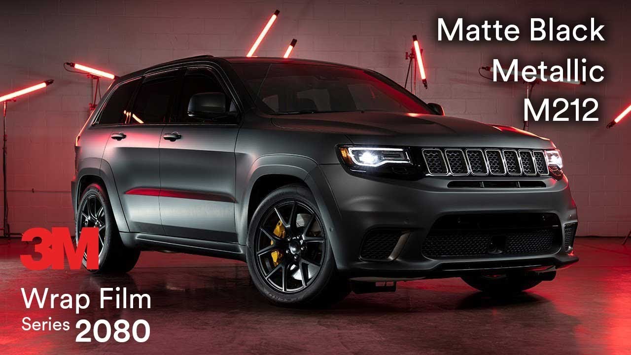 3M™ Wrap Film Series 2080 - Matte Black Metallic - M212 - YouTube