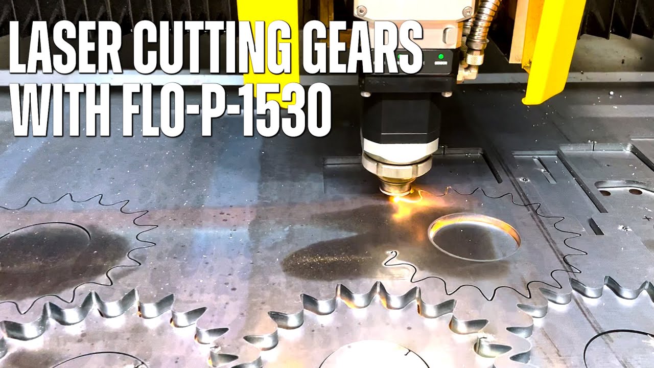 Gear Cutting with the KENT CNC FLO-P-1530 Open Type Fiber Laser Cutting ...