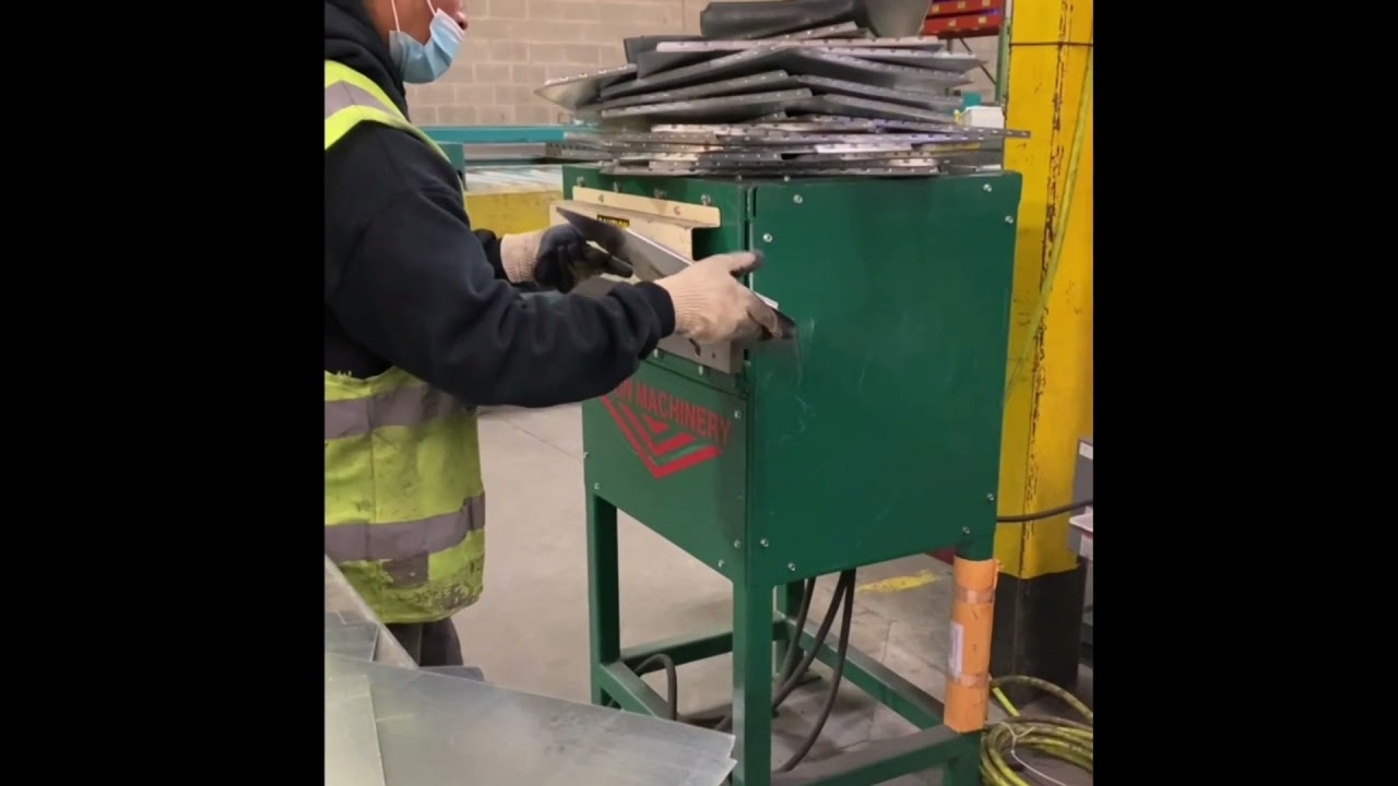 In HVAC Duct a Cheek Bender is what bends the Right Angle Flange on ...