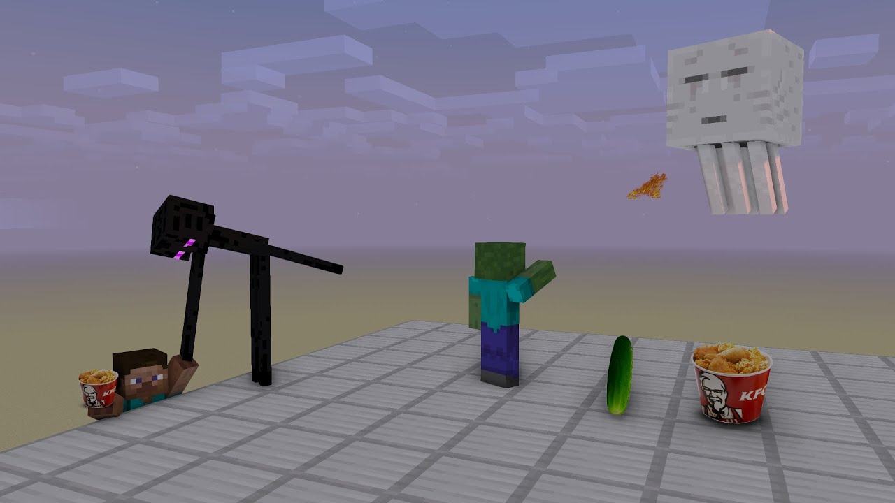 monster school : FAT 1 FIT CHALLENGE - Minecraft- minecraft animation ...