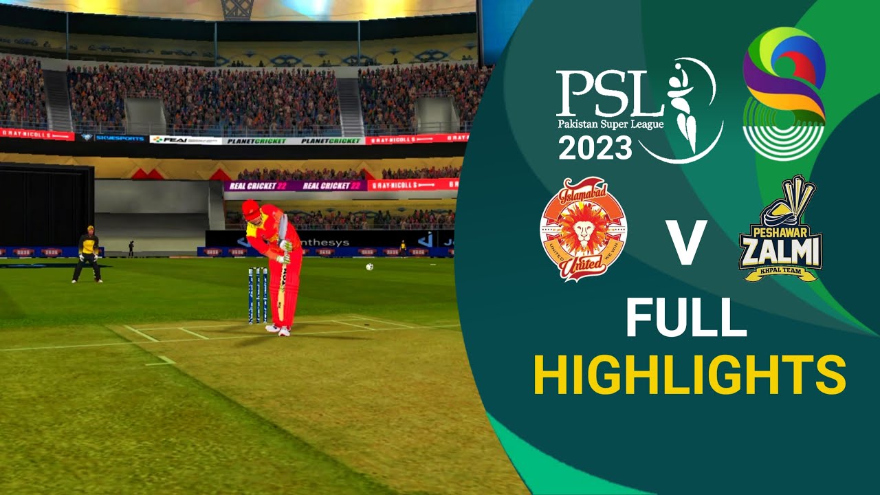 PSL 8 | Match 21 Highlights | IU Vs PZ | Real Cricket 22 - YouTube