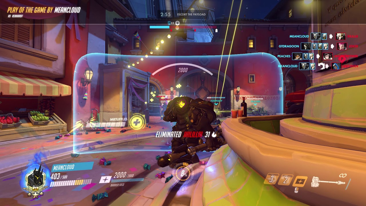 Fat Reinhardt shatter with 5K follow-up - YouTube