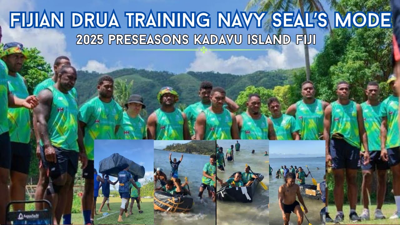 Fijian Drua Preseason Training - YouTube