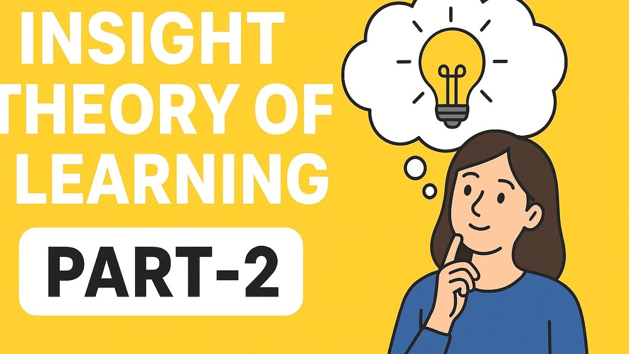 Insight Theory of Learning (Part-2) - YouTube