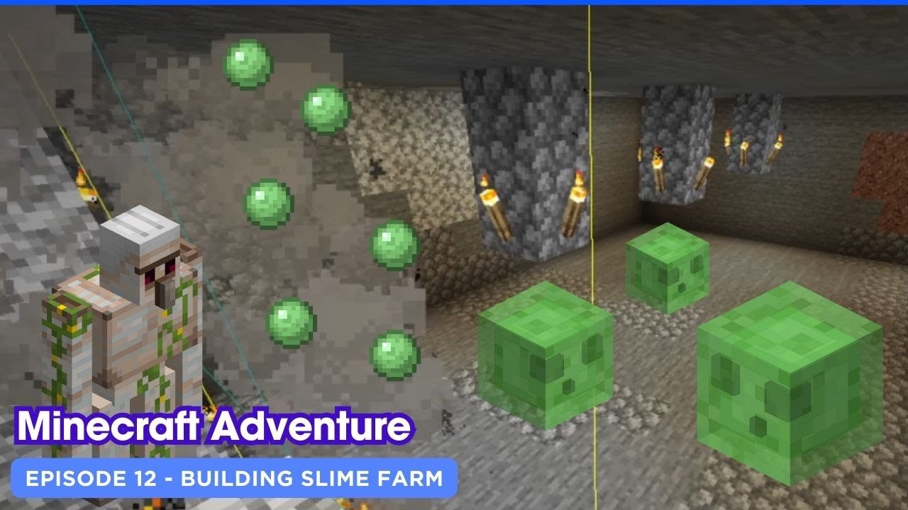 Minecraft Adventures - Ep12 - Building Slime Farm - YouTube