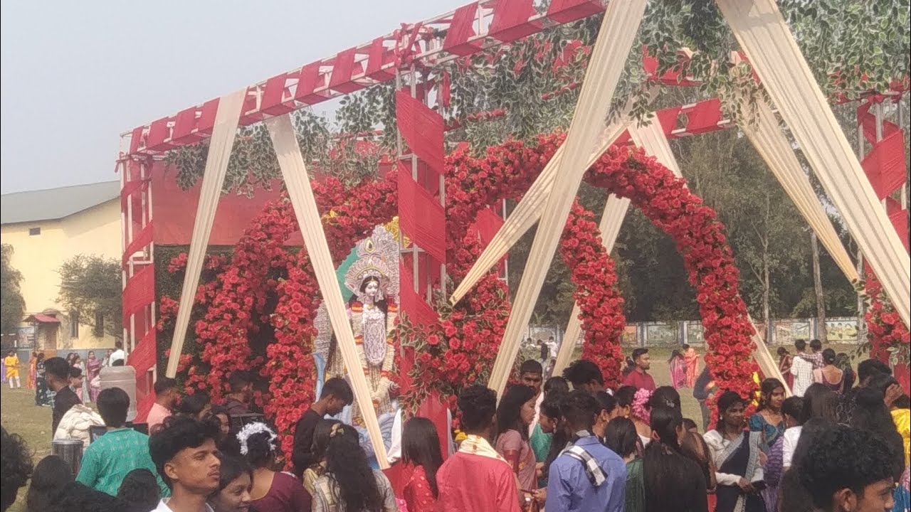 SARASWATI PUJA IN LOKD COLLEGE DKJ 🔥🔥||Badal Limbu -2025 - YouTube