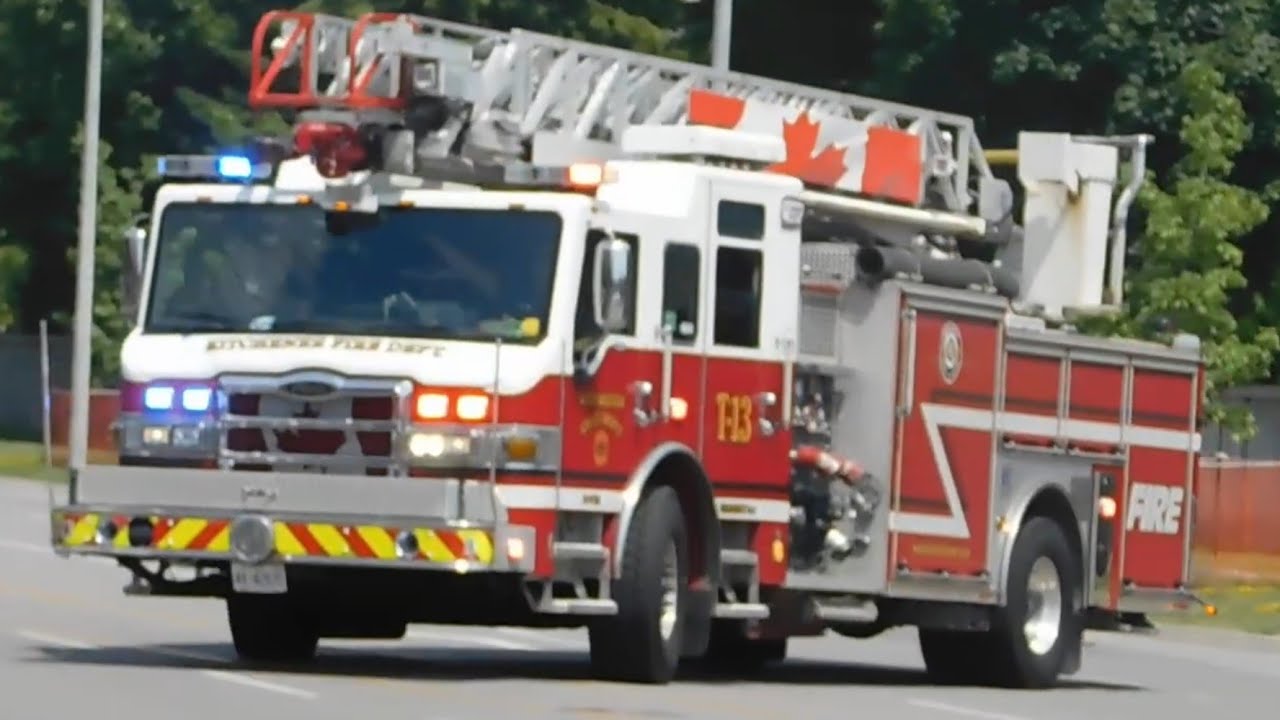 Kitchener Fire - Tower 13 Responding - YouTube