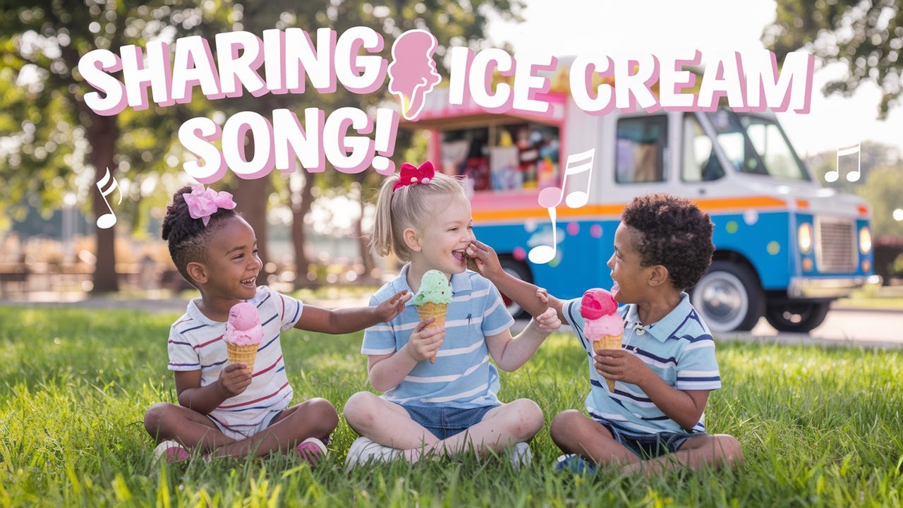 Sharing Ice Cream Song for Kids 🍦 | Fun Learning Song About Kindness ...