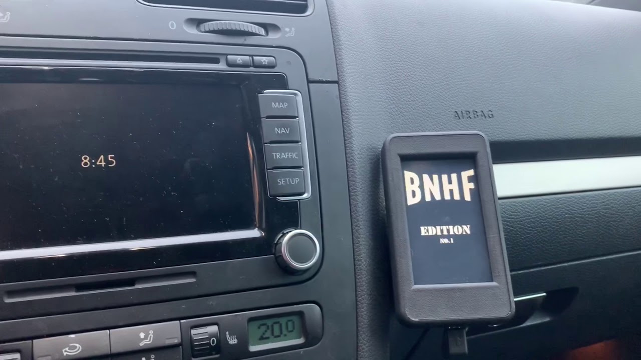 BNHF Edition 1 management auto leveling airride luftfahrwerk luchtvering Golf mk5 - YouTube