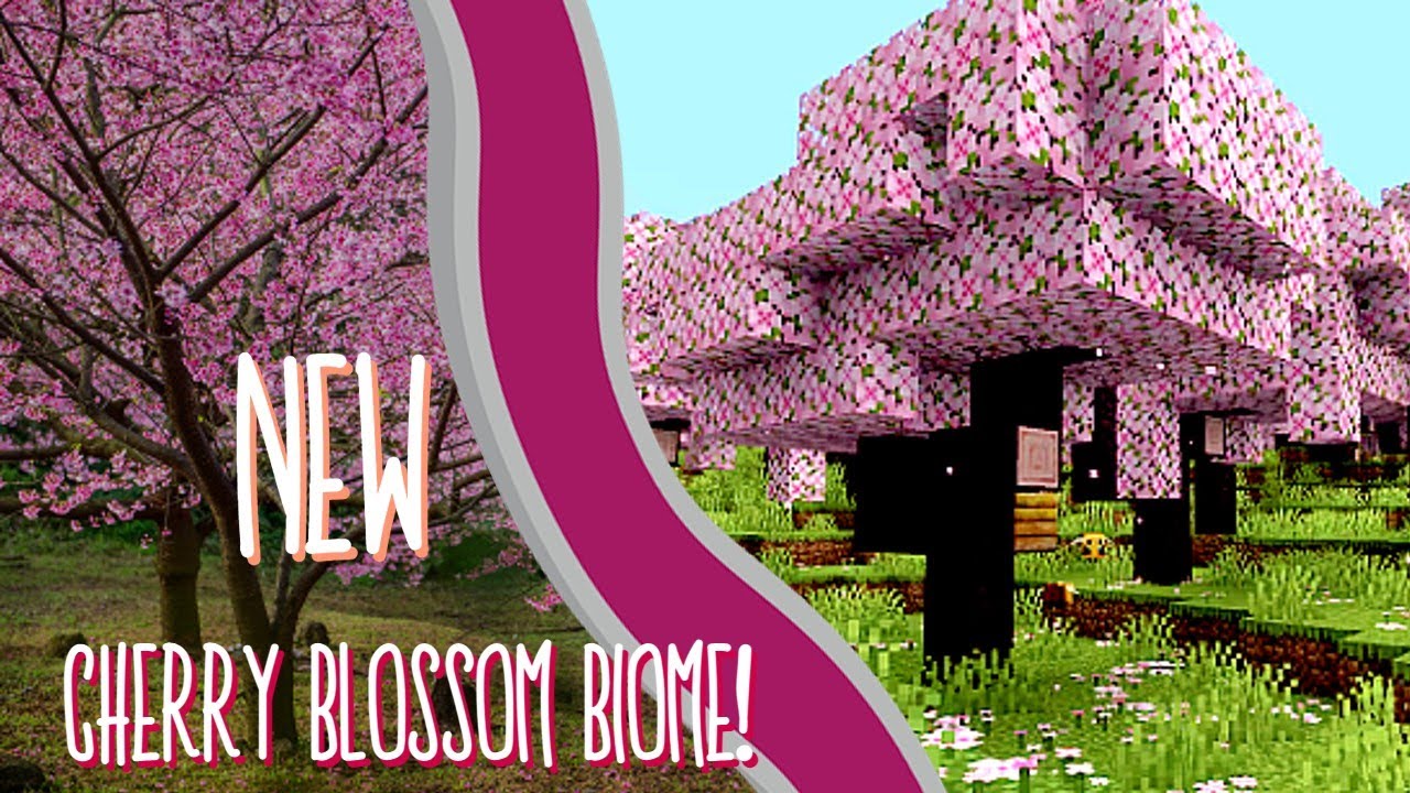 New Minecraft Cherry Blossom Biome! | Review and exploration (Snapshot ...