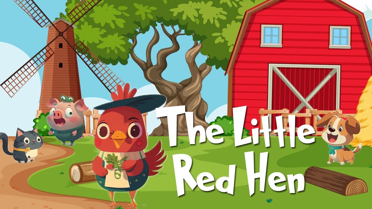 Bedtime Tales for Kids | The Little Red Hen - Read Along Story | Moral ...