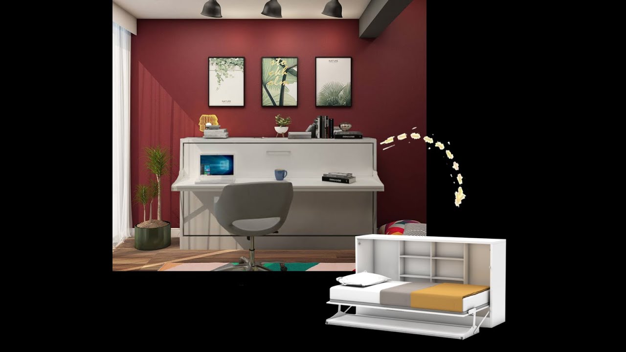 Multimo LIFE TABLE Wandbett / Schrankbett / Gästebett/ Querklappbett ...