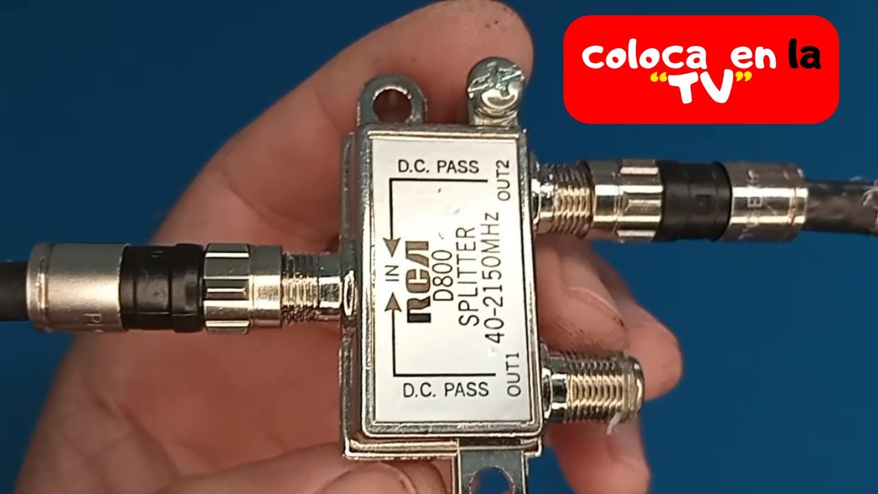 Coloca tu Splitter en la TV y Mira los que pasa. - YouTube