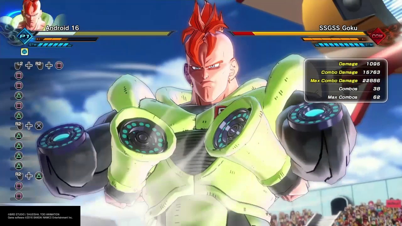 DBXV2 - Android 16 20k+ Combos featuring Hell Flash - YouTube