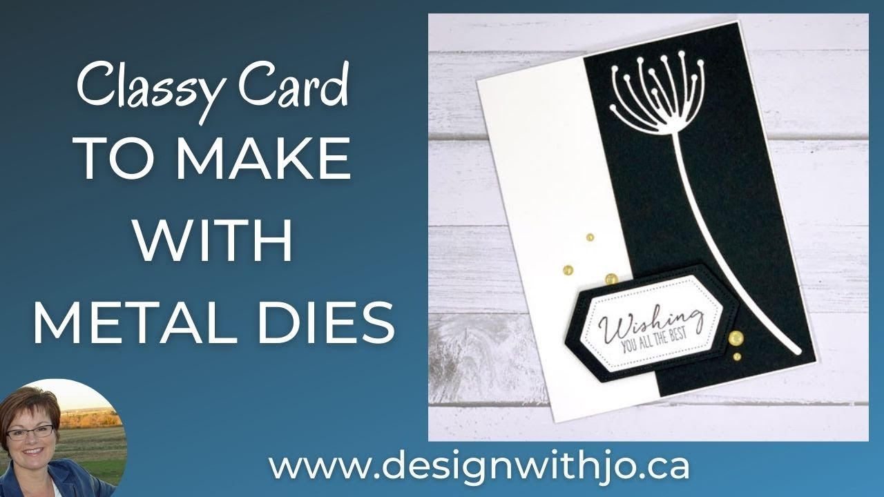 Classy Card to Make with Metal Dies - YouTube