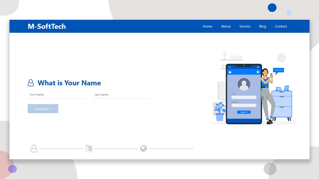 Make A Multi Step Form Using Html Css And Jquery Create Form With Html 5610