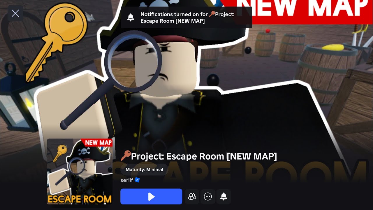 🔑Project Escape Room Pirate ship! By seriif, Roblox, Complete play ...