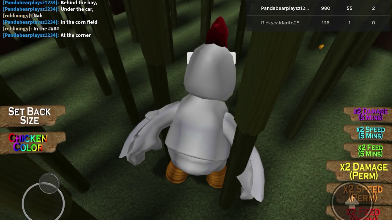 The most common spots for the golden egg to spawn roblox chicken ...