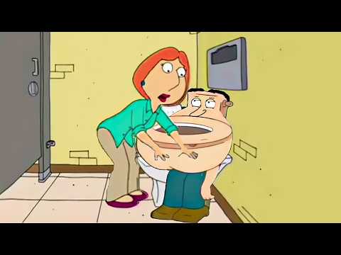 Family Guy - Quagmire was hiding as a toilet in the ladies' room