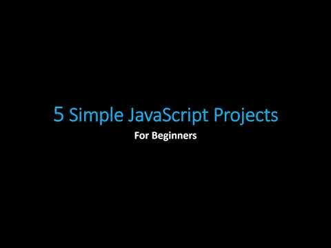 Build Simple JavaScript Projects - Beginners - YouTube