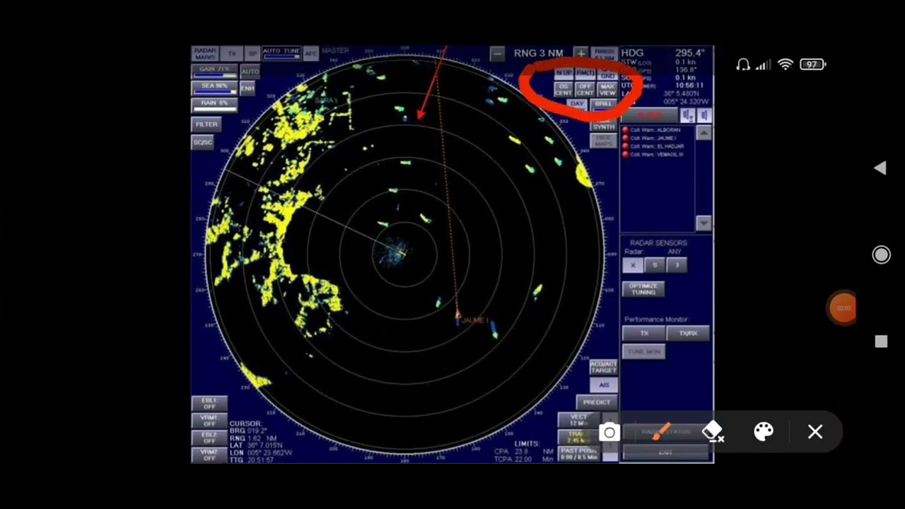 Stimulating RADAR/ARPA - YouTube