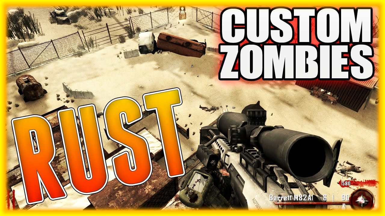 NEW CUSTOM ZOMBIES MAP, MODERN WARFARE 2 RUST ZOMBIES, HARDEST MAP EVER ...