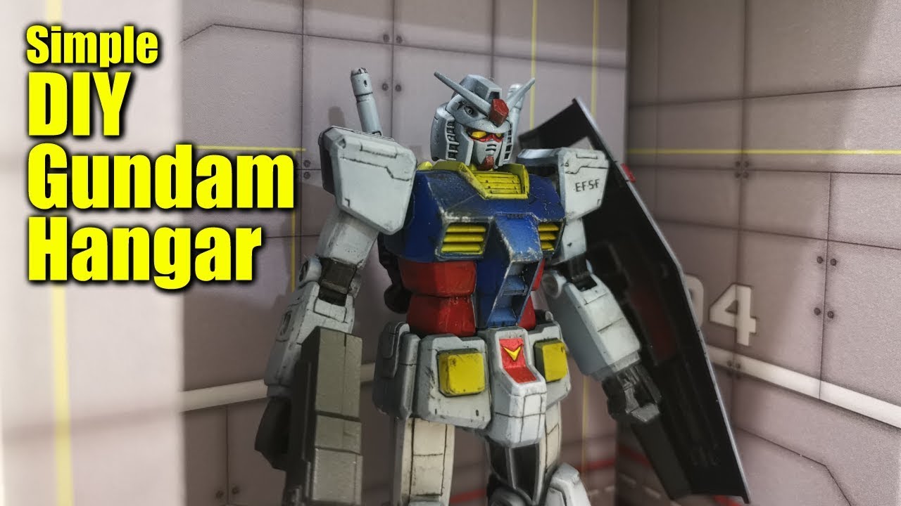 Simple DIY Gundam Hangar - YouTube
