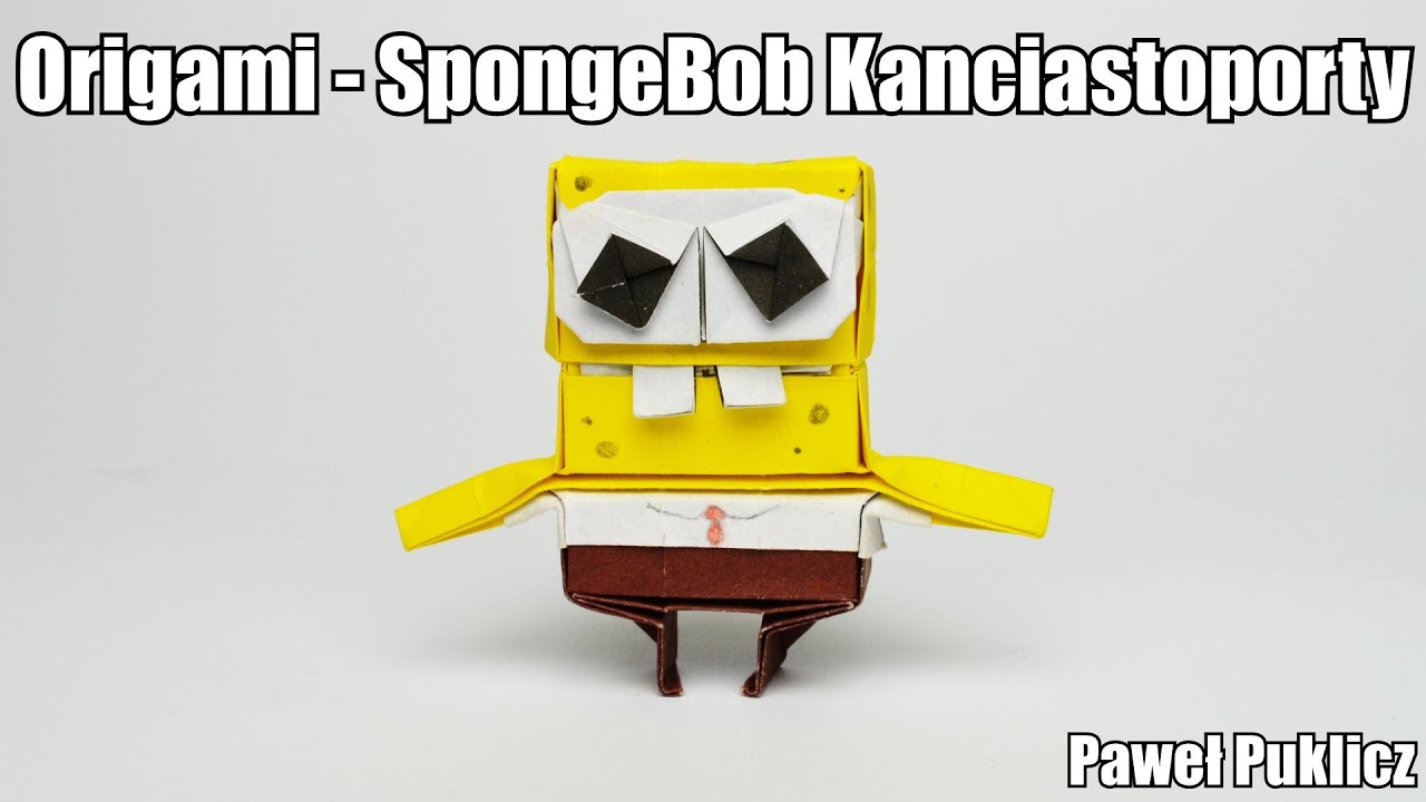 Origami - SpongeBob Kanciastoporty (Paweł Puklicz) - YouTube