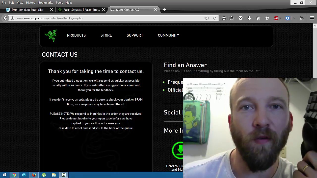 Razer Login Issues - YouTube