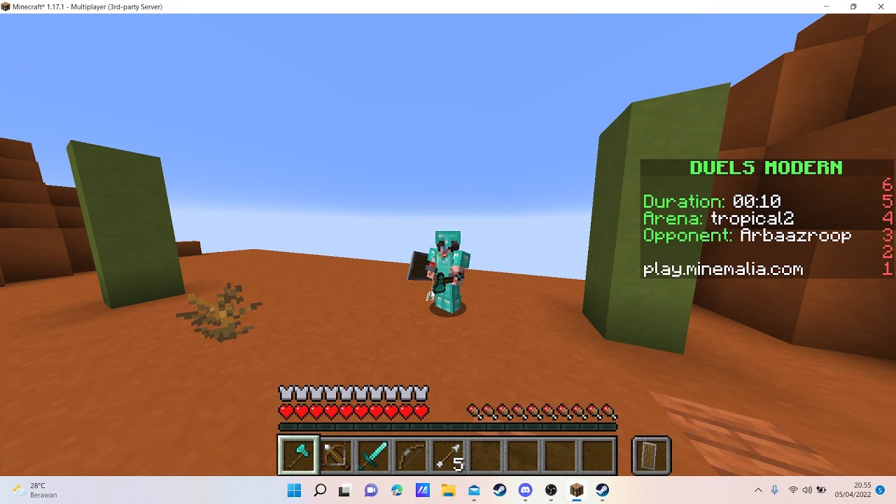 PVP...... - minecraft - minemalia server - YouTube