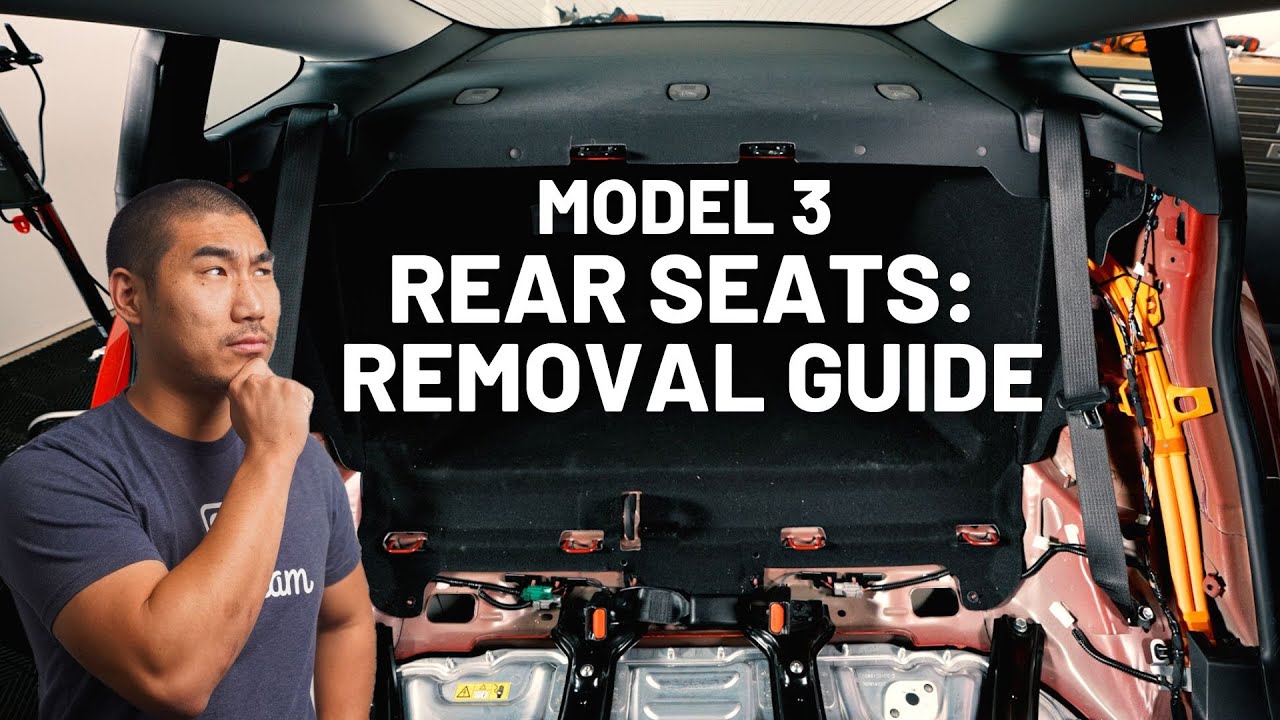 How To Remove Your Model 3 2017-2024 Rear Seats - YouTube