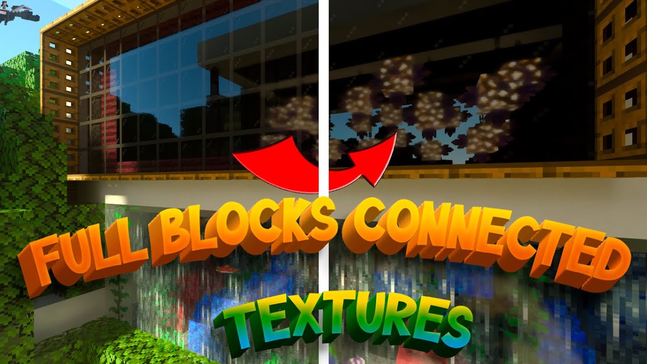 Full Blocks Connected Textures | Minecraft Bedrock [ 1.19 ] - YouTube
