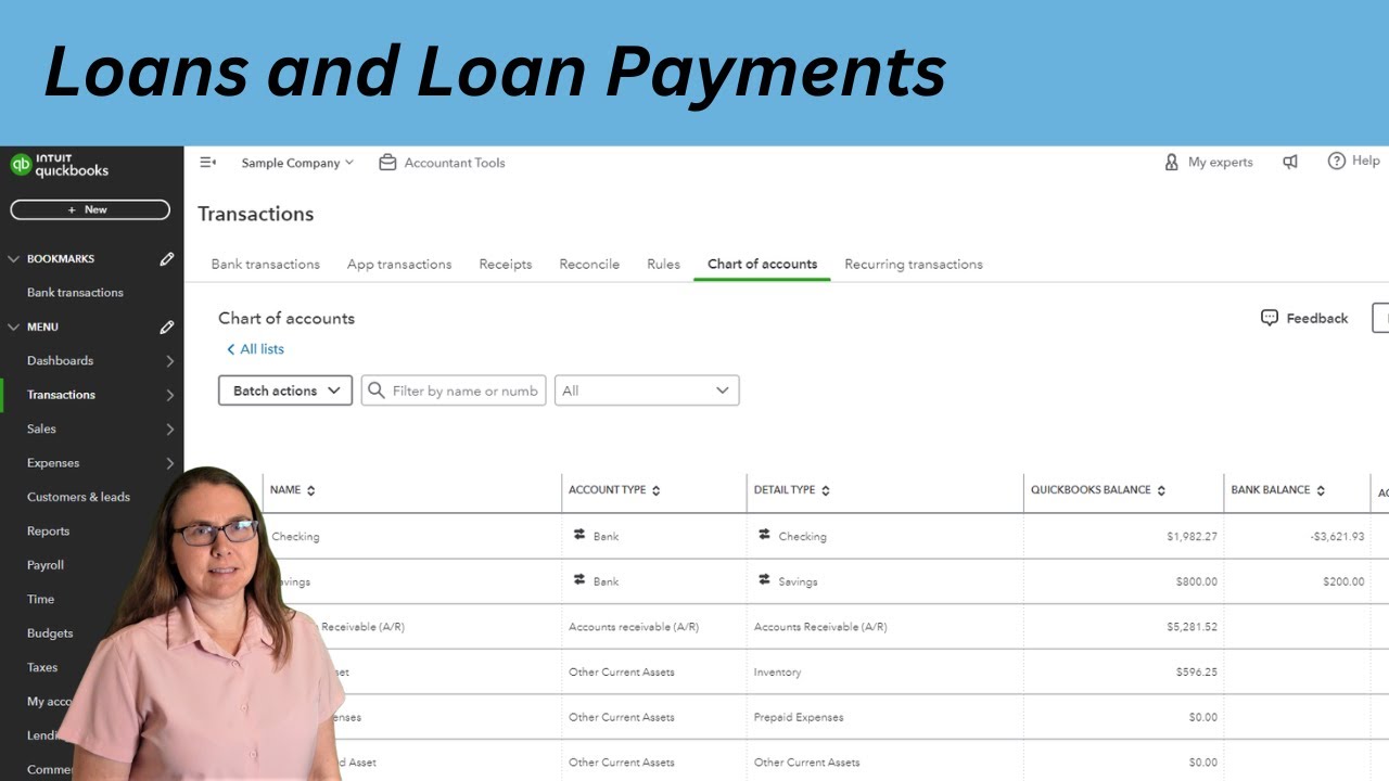 Accounting for Loans and Loan Payments in QuickBooks Online - YouTube