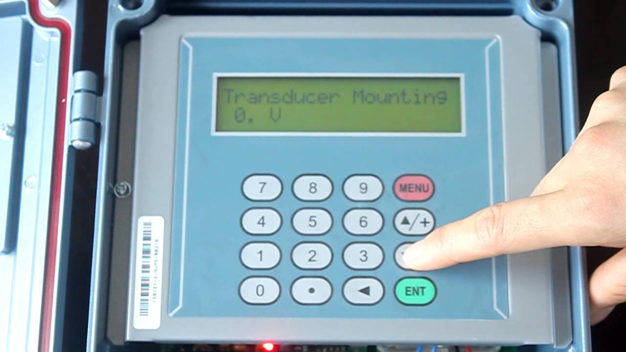 Wall mounted ultrasonic flowmeter - YouTube