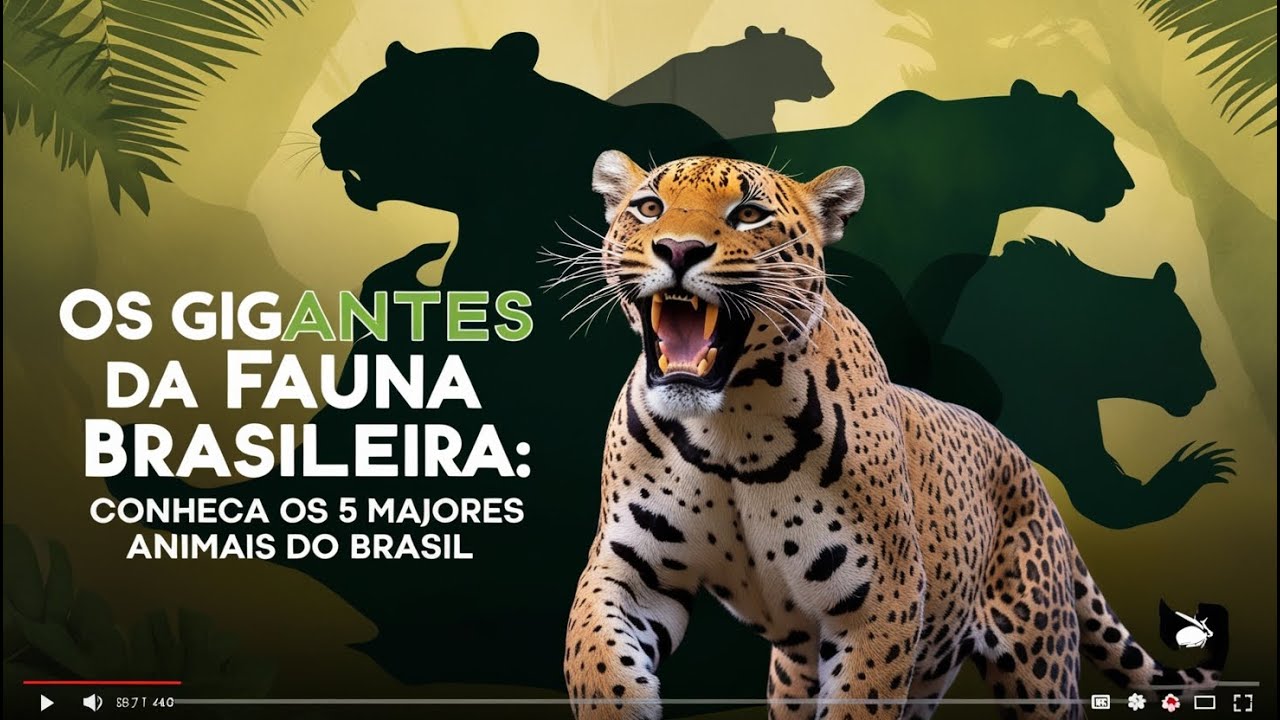 O S GIGANTES DA FAUNA BRASILEIRA / CONHEÇA OS 5 MAIORES ANIMAIS DO ...