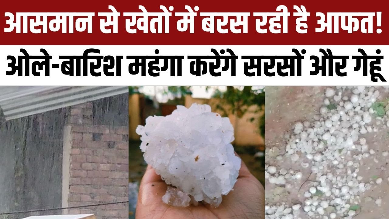 UP Weather News: Ghazipur से Lucknow तक Rainfall और ओलावृष्टि का कहर ...