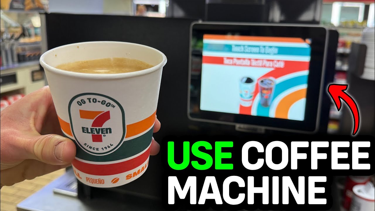 How To Use 711 Coffee Machine - Make Your PERFECT Coffee! - YouTube