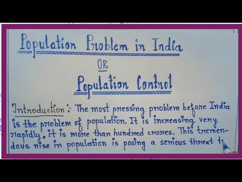 Population Problem in India Essay |Population Problem| Population ...