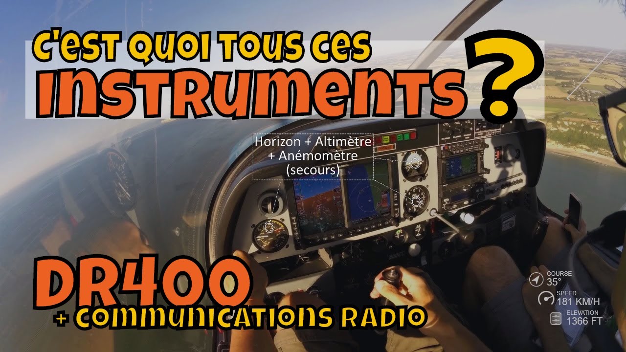 Mais qu'est-ce-que tous ces instruments ? Robin DR400 EFIS G500+GTN650 ...