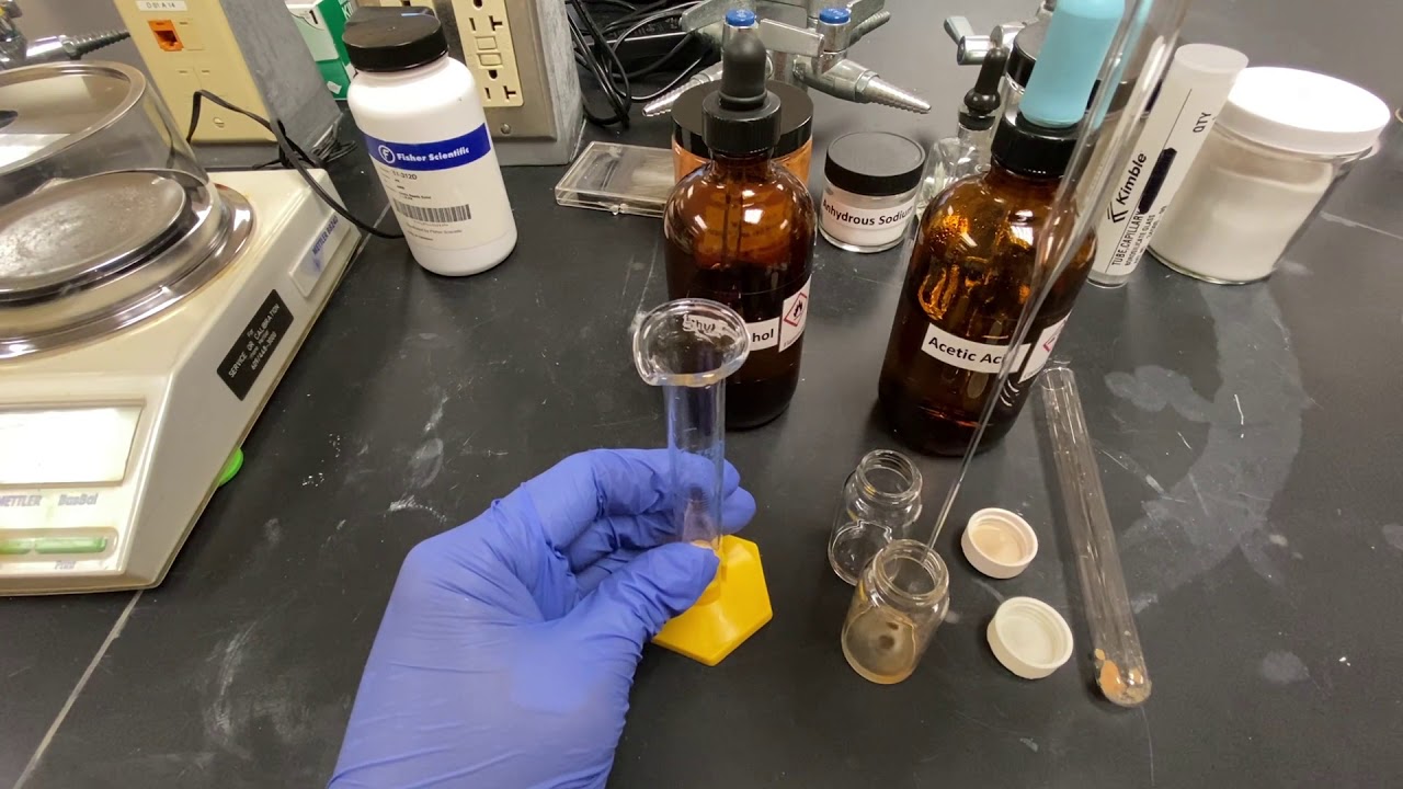 Esterification Experiment - YouTube