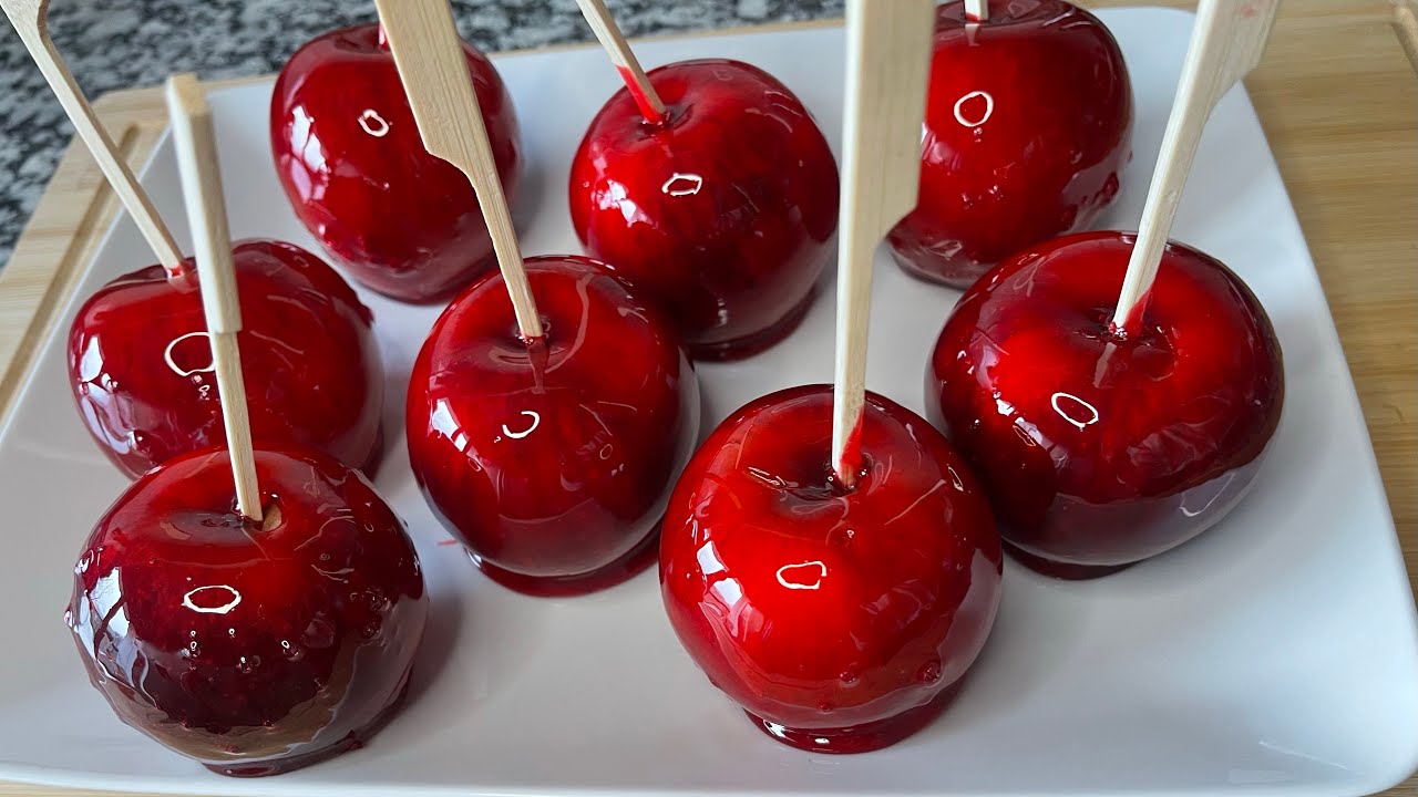 Sweet en delicious Candy apple recipe - YouTube