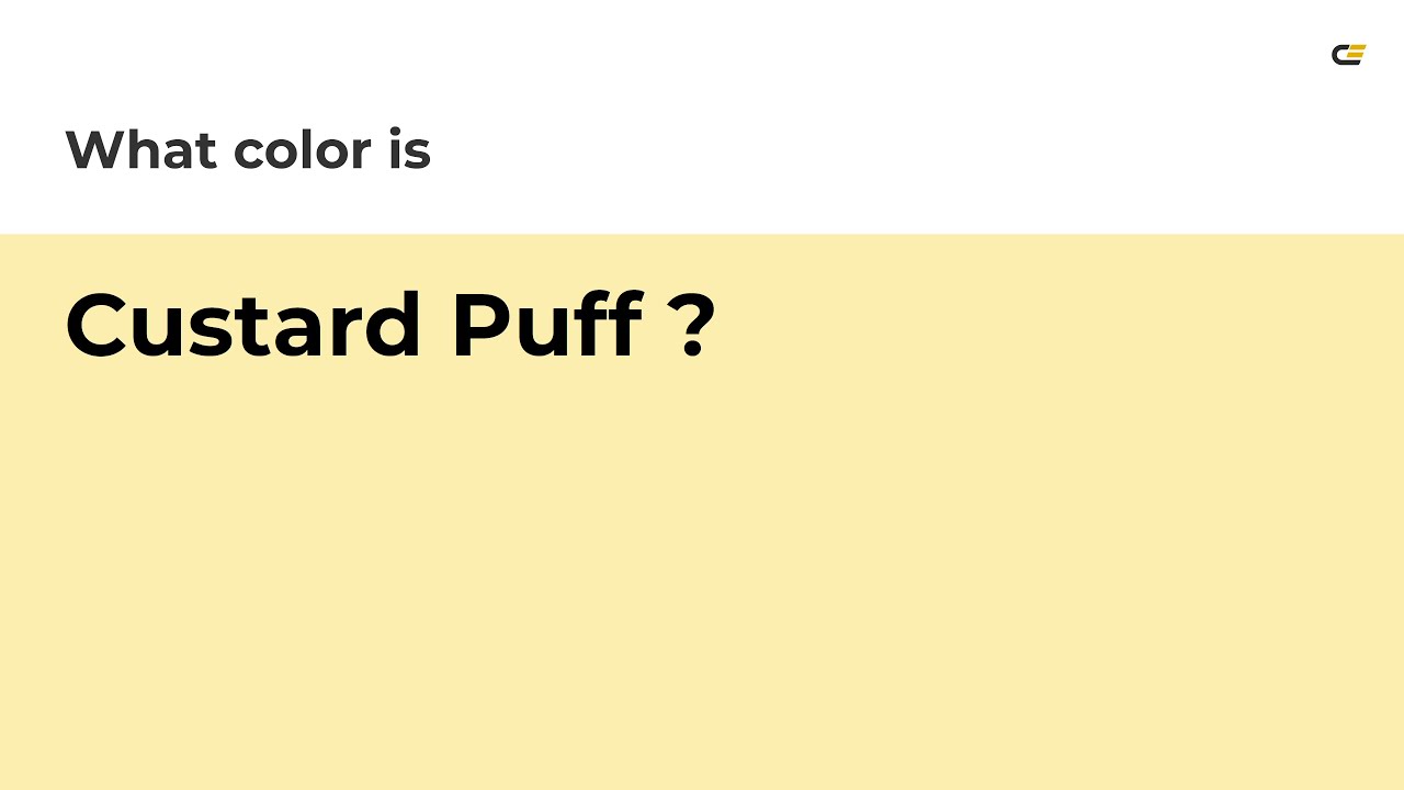 Custard Puff color #fceeae hex Cool Yellow color fceeae - YouTube