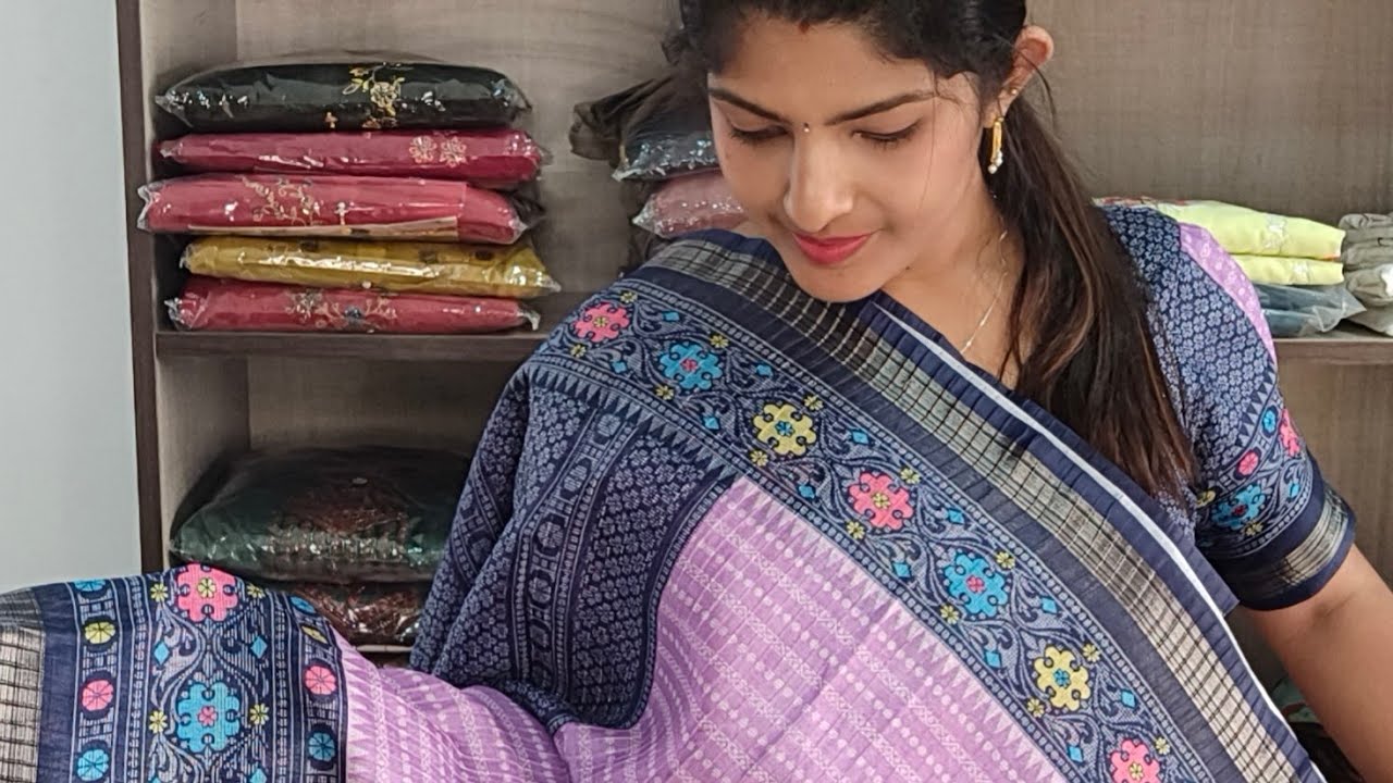 Tussar saree| summer cotton sarees | 9092955054 | shea fashions - YouTube