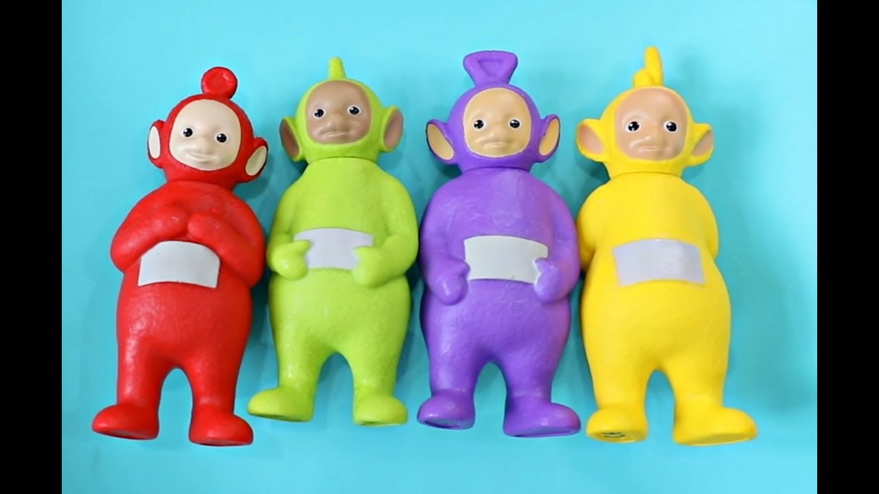 Teletubbies on Slide and Ball Pit - YouTube