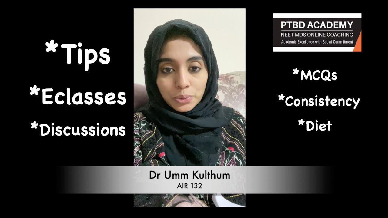 Success Story of Dr Umm Kulthum | AIR 132 - NEET MDS 2020 - YouTube