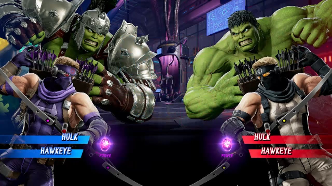 Gladiator Hulk & Hawkeye Vs Hulk & Hawkeye [Very Hard] MarvelCapcom ...