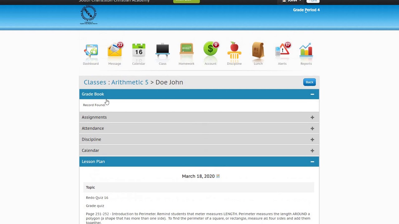Viewing Lesson Plans in MySchoolWorx - YouTube