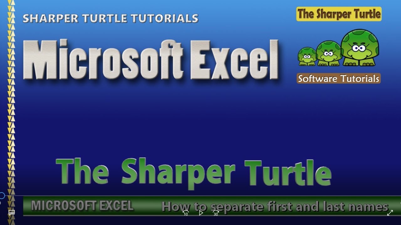 Microsoft Excel How To Separate First And Last Names YouTube Microsoft Excel How To Separate First And Last Names YouTube